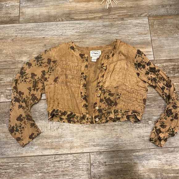 Tops | Vintage Cropped Shirt Jacket | Poshmark